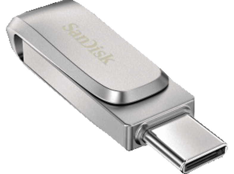 SANDISK Ultra Dual Drive Luxe USB-Stick, 256 GB, 400 MB/s, Silber USB ...