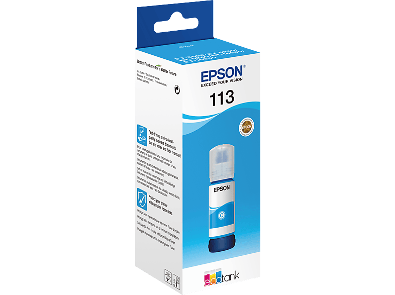 EPSON EcoTank 113 Cyan, C13T06B240 Nachfülltinte | MediaMarkt