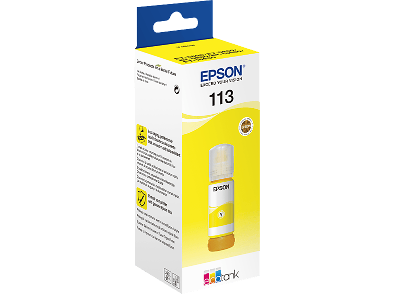 EPSON EcoTank 113 Gelb, C13T06B440 Nachfülltinte | MediaMarkt