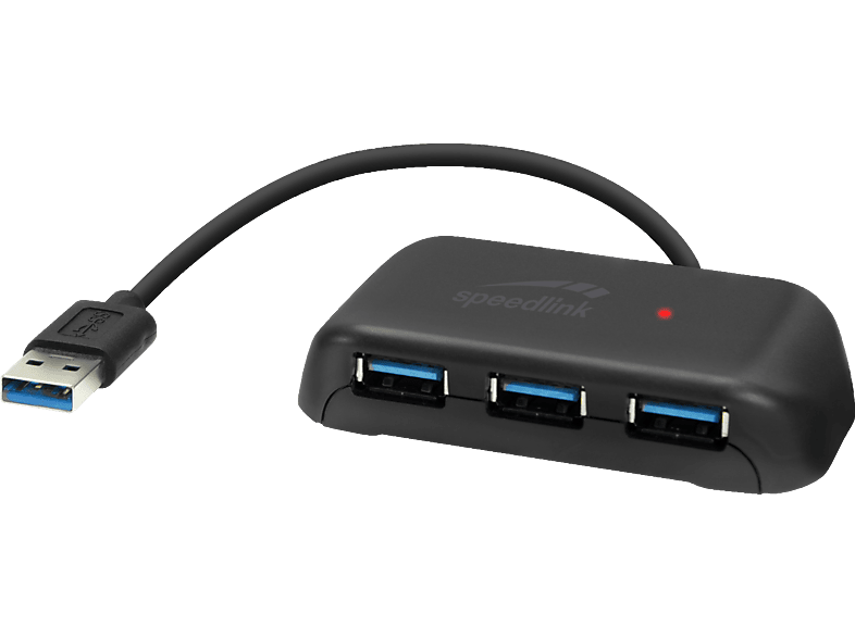 SPEEDLINK SNAPPY EVO, 4-Port, USB 3.0, Active, USB-Hub, Schwarz USB ...