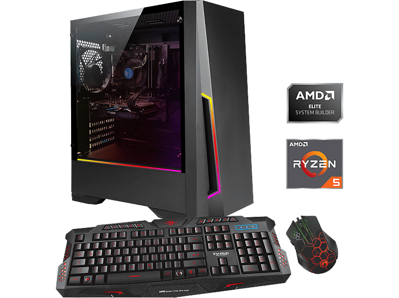 HYRICAN GAMING PC 6515 | AMD Ryzen™ 5 2600 - 16 GB - 480 GB - NVIDIA ...