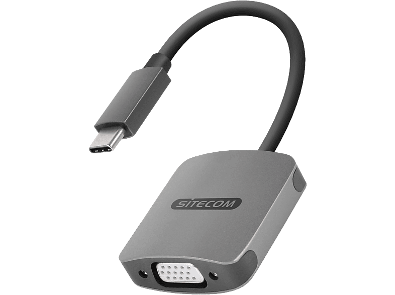 SITECOM CN-374 USB Adapter, USB zu VGA Adapter, Silber | MediaMarkt