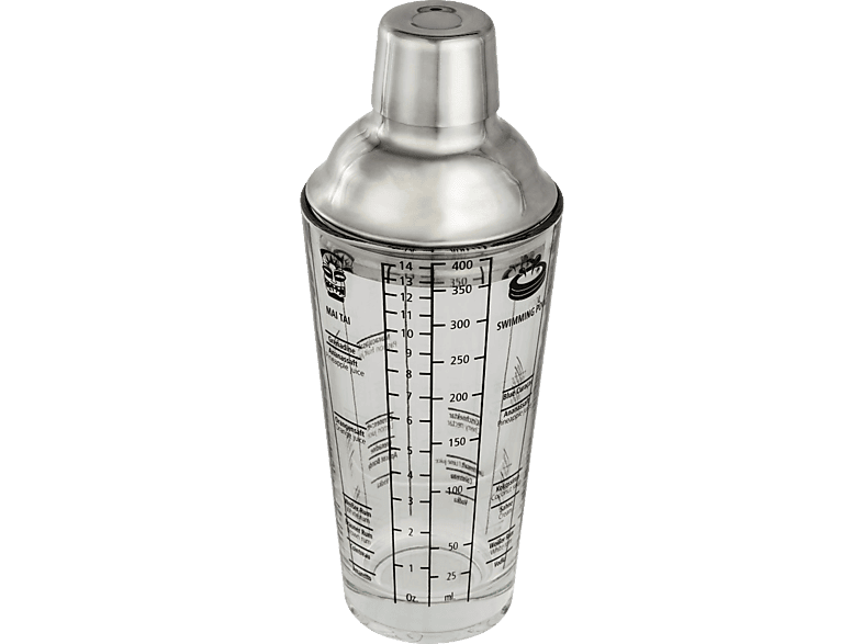 XAVAX Edelstahl Cocktail Shaker Transparent Cocktail Shaker in ...