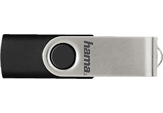 HAMA Rotate USB-Stick, 128 GB, 10 MB/s, Schwarz/Silber USB-Sticks ...