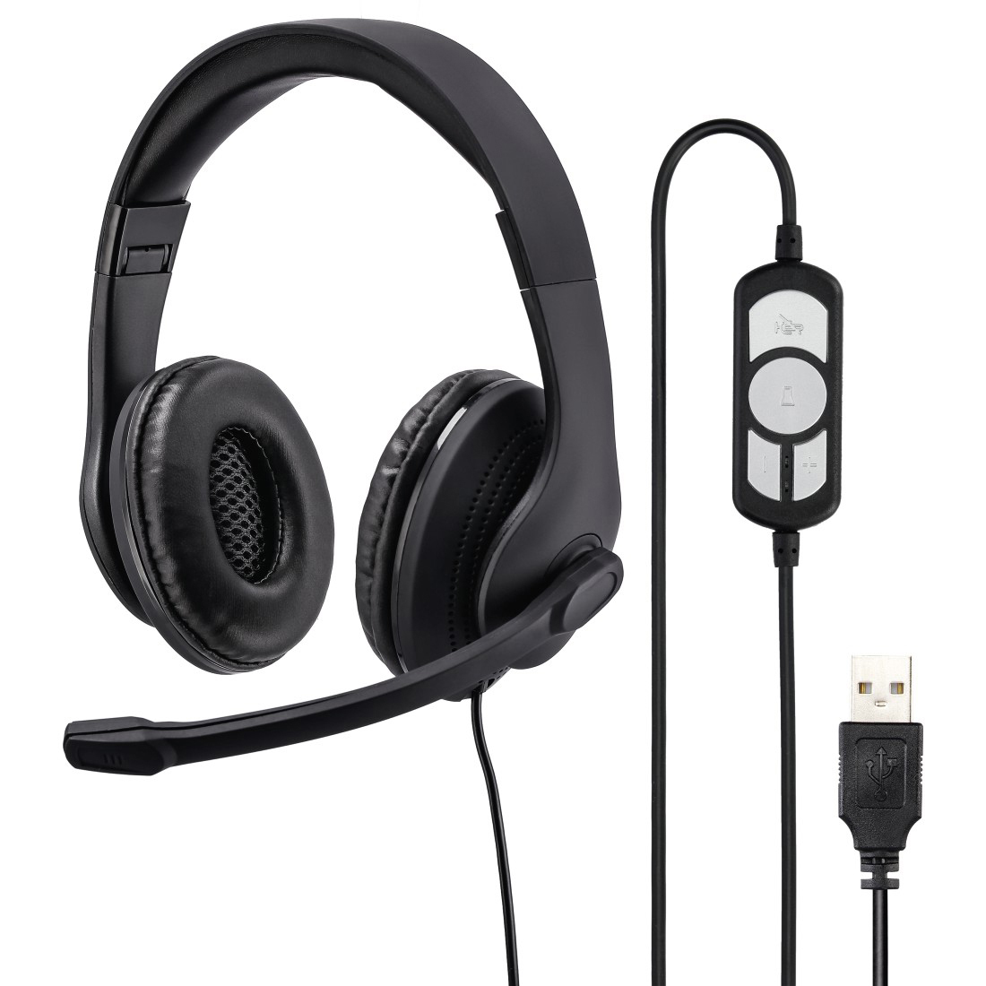 HAMA Headset "HS-USB300", Stereo, Schwarz online kaufen | MediaMarkt