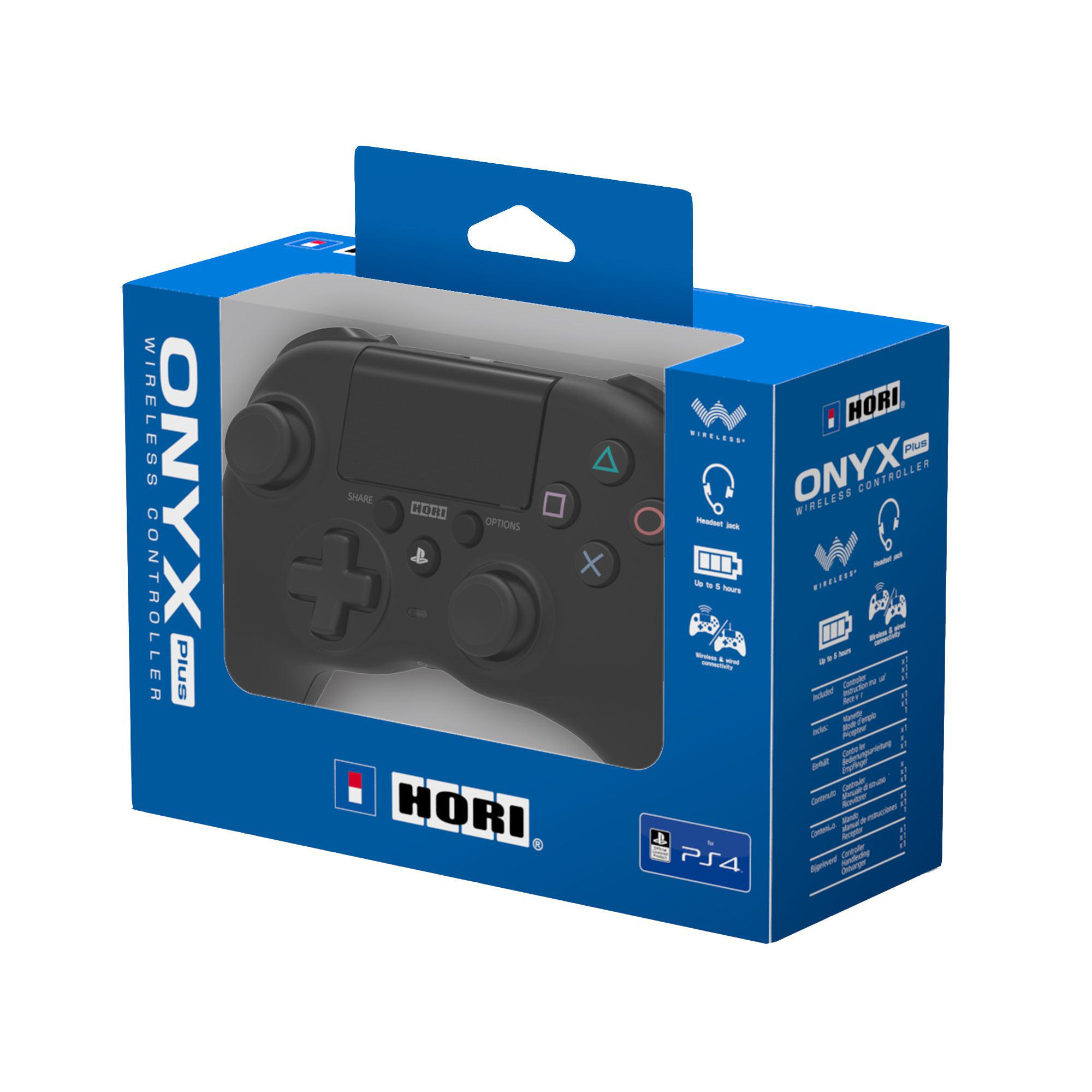 HORI Wireless Onyx PLUS Controller Schwarz für PlayStation 4 ...
