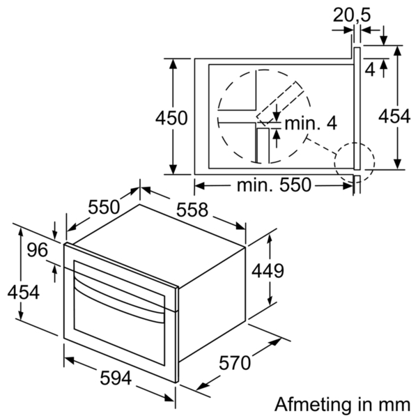 SIEMENS Micro-ondes encastrable (CM585AGS0)