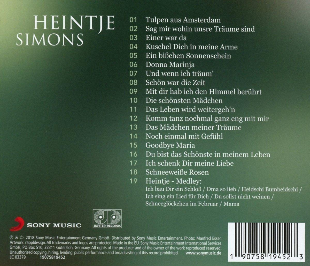 Heintje Simons | Meine Lieder - Meine Songs - (CD) Heintje Simons auf ...