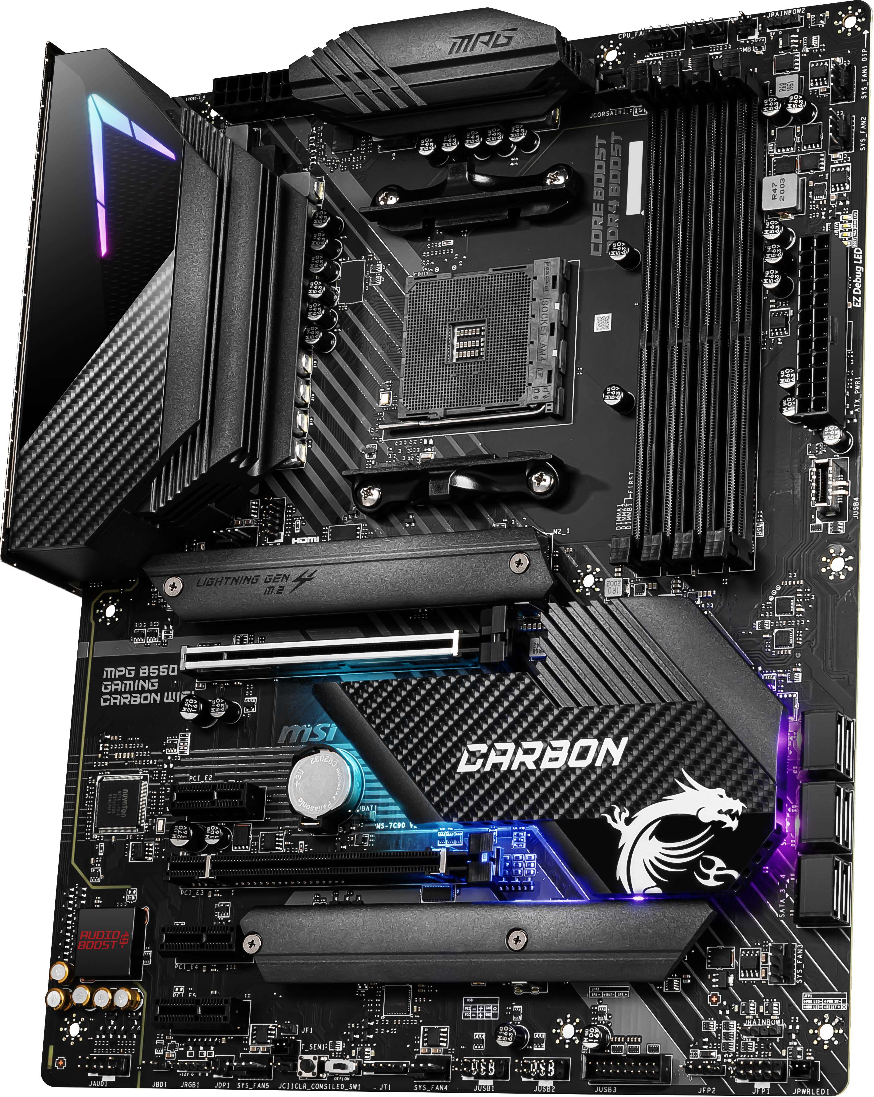 MSI MPG B550 GAMING CARBON WIFI (7C91-002R) Mainboard Schwarz | SATURN