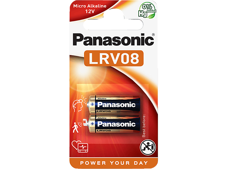 PANASONIC LRV08L/2BE LRV08 Batterien, Micro Alkaline, 12 Volt, 38 mAh ...
