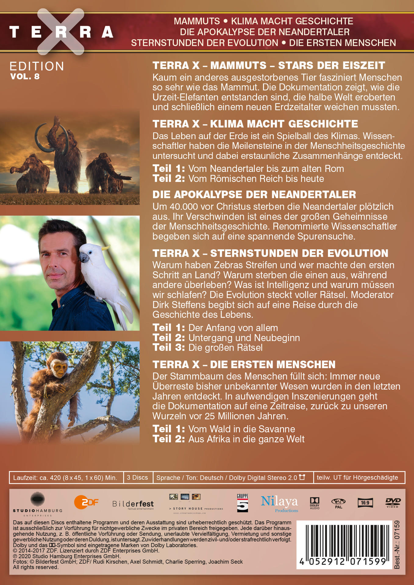 Terra X | Edition Vol. 8 Mammuts - Stars der Eiszeit / Klima macht ...