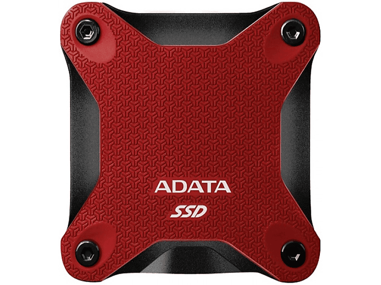 Disco duro externo | Adata SD600Q SSD, 480 GB, USB 3.0, Rojo