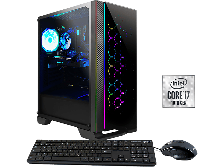 HYRICAN NOVA 6553, Gaming PC mit Intel® Core™ i7 i7-10700F Prozessor ...