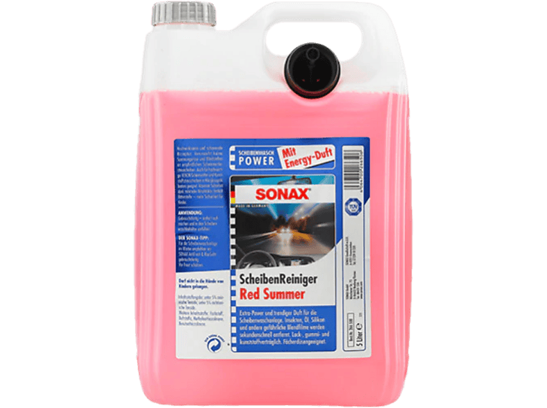 SONAX Red Summer nyári kevert szélvédőmosó folyadék, 5l | MediaMarkt