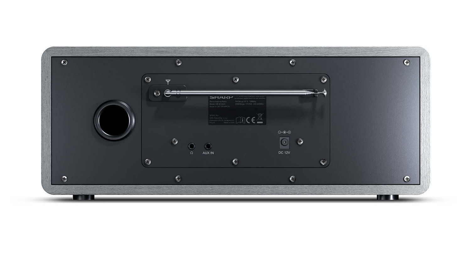 Radio | Sharp DR-I470 Pro, Por Internet, 30 W, Alarma, Bluetooth, Gris