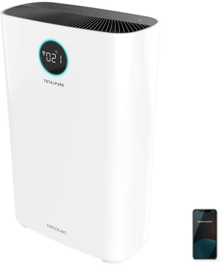 Purificador de aire | Cecotec TotalPure 2500 Connected, 20 W, WiFi, 4 ...