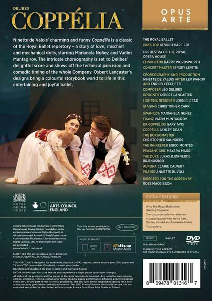 The Royal Ballet Barry Wordsworth | Coppelia - (DVD) The Royal Ballet ...