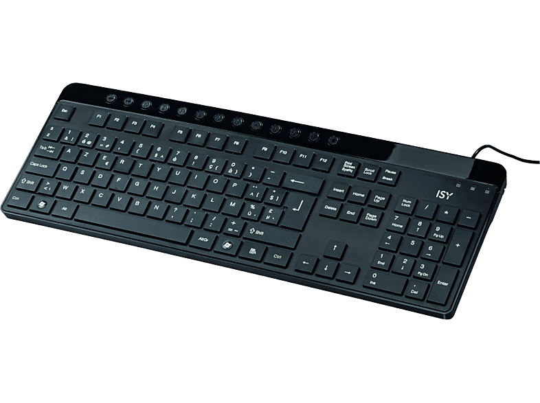 ISY Toetsenbord Slim Standard AZERTY Zwart (IKE-3100-BE) | MediaMarkt