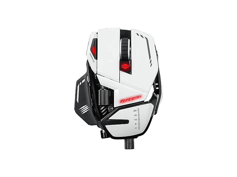 MAD CATZ R.A.T. 8+ Optical Gaming Maus, Weiß | SATURN