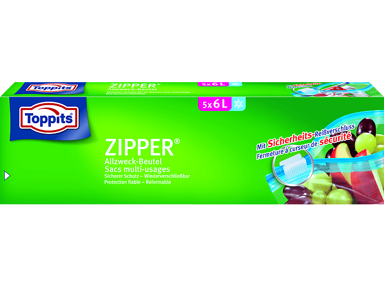 TOPPITS ZIPPER Allzweck-Beutel 5x6 Liter online kaufen | MediaMarkt