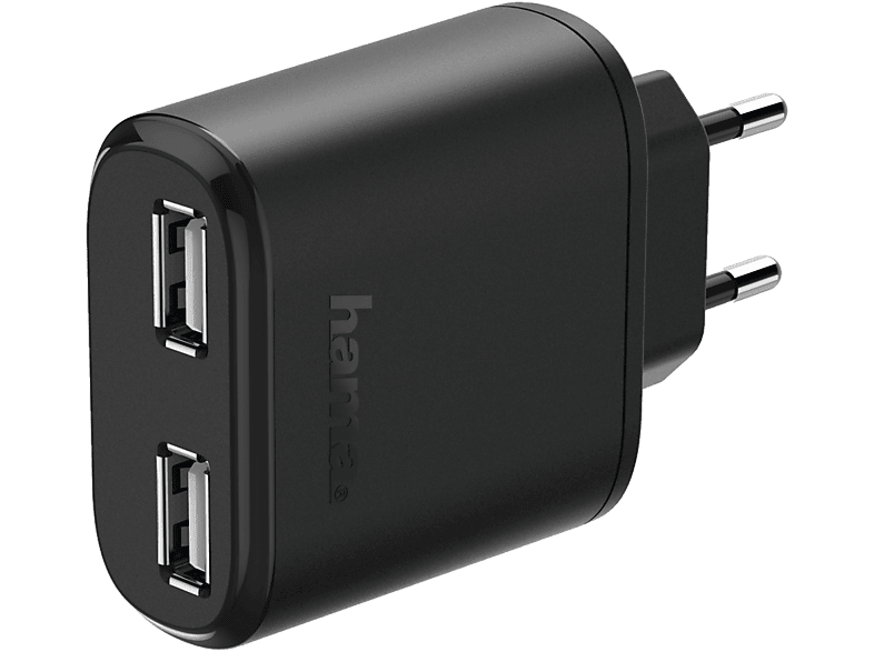 HAMA Oplader 2 x USB 4.8 A Zwart (173608) | MediaMarkt