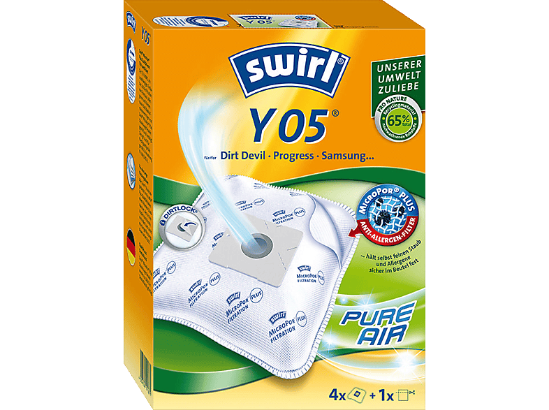 SWIRL Y 05 MicroPor® Staubsaugerbeutel | MediaMarkt