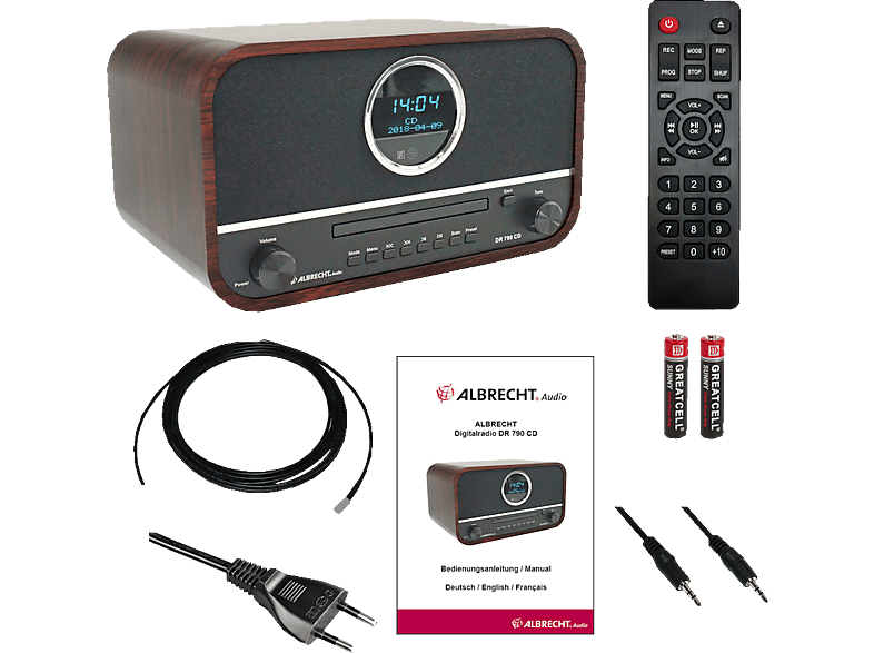 ALBRECHT DR 790 CD Digitalradio, DAB+, DAB, FM, Internet Radio ...