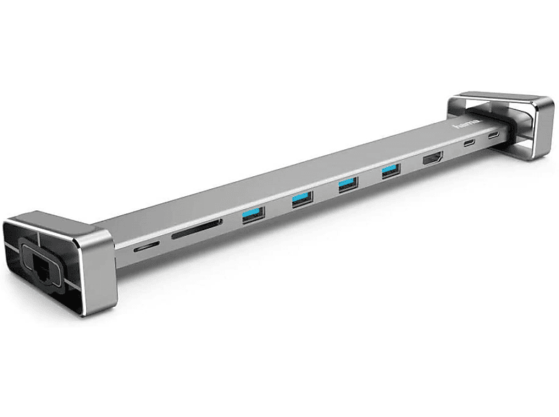 Docking station | Hama 9 en 1 00135765, 4 x USB-A, USB-C, HDMI, LAN, SD ...