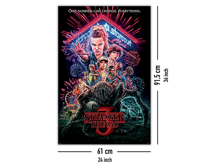 PYRAMID INTERNATIONAL Stranger Things Poster Season 3 Summer of 85 ...