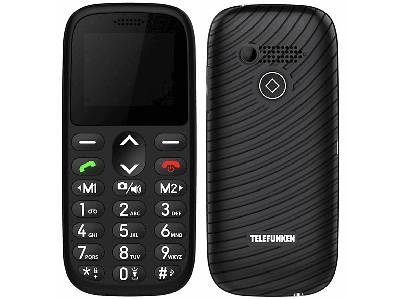 Móvil | Telefunken S410, 1.77", Bluetooth, Para mayores, Teclas grandes ...