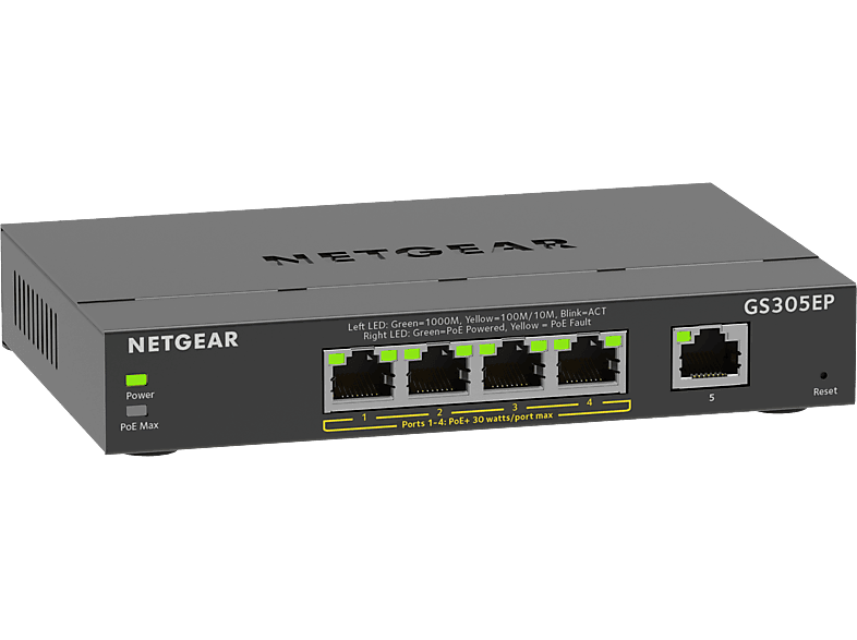 NETGEAR GS305EP | Switch (Schwarz) | MediaMarkt