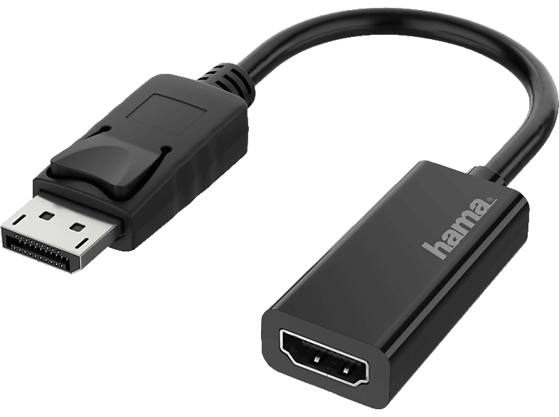 HAMA DisplayPort-Stecker auf HDMI™-Buchse Adapter, Schwarz | SATURN