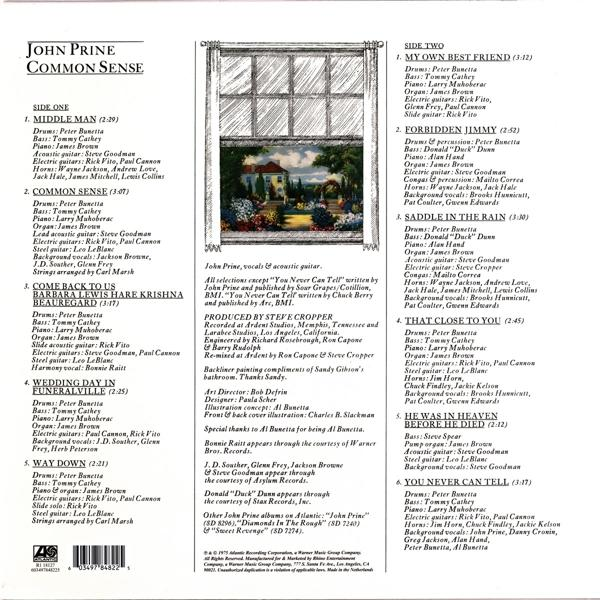 John Prine | John Prine - COMMON SENSE - (Vinyl) Rock - MediaMarkt