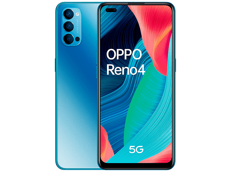 REACONDICIONADO Seminuevo(*) Móvil | OPPO Reno 4 5G, Azul, 128 GB, 8 GB, 6.4" FHD+, Qualcomm ...