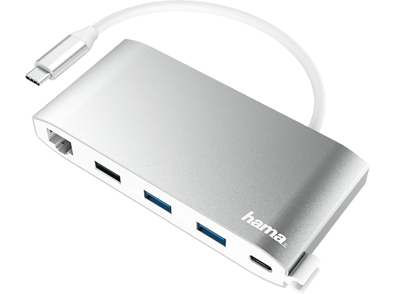 HAMA 200111 USB-C-Hub, Multiport, 8 Ports, 3x USB-A, 2x USB-C, VGA, HDMI™, LAN online kaufen ...