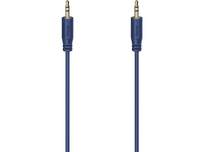 HAMA Audio-Kabel "Flexi-Slim", 3,5-mm-Klinken-Stecker, 0.75m, Blau ...