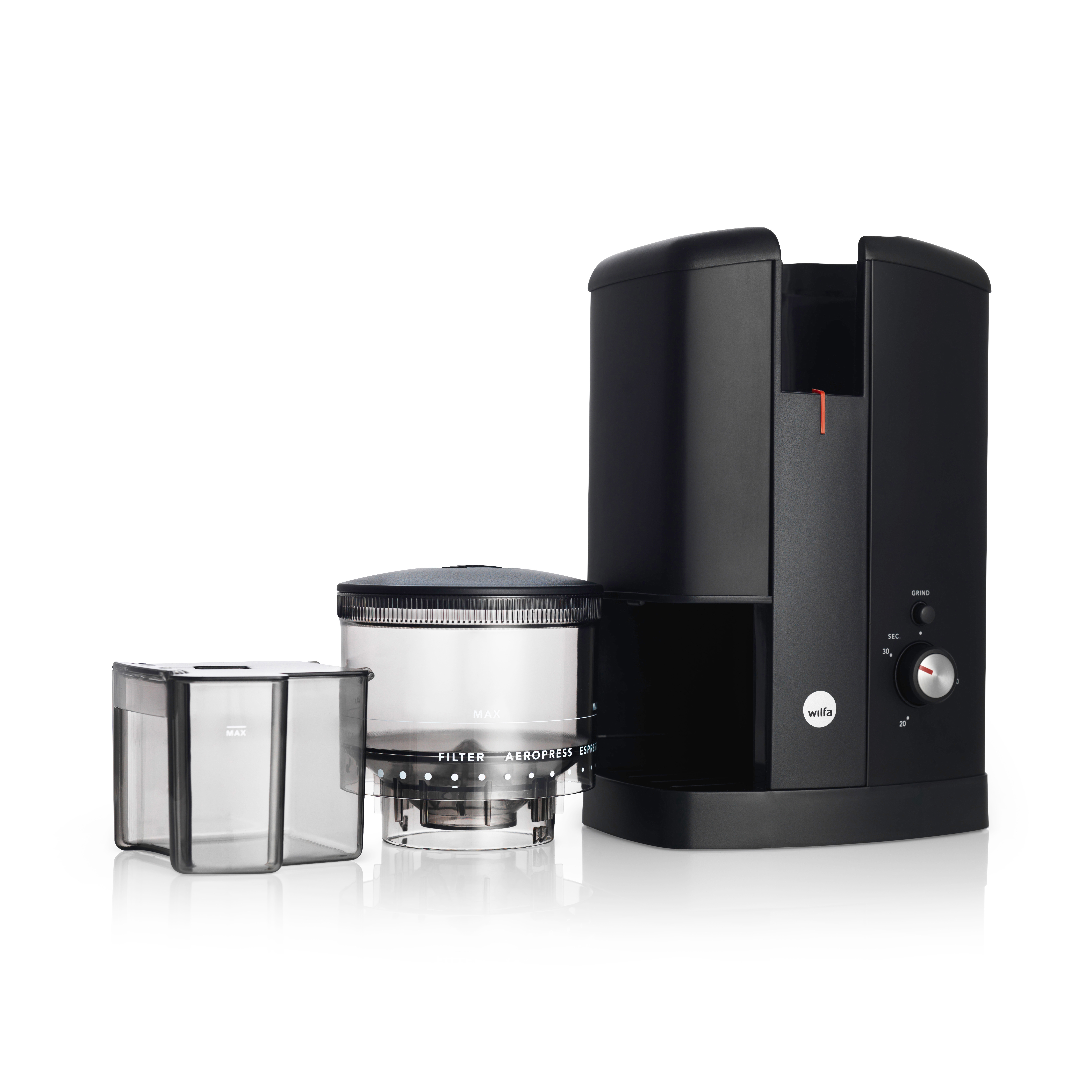 WILFA CGWS-130B Svart Aroma Kaffeemühle Schwarz 130 Watt, Konische und ...