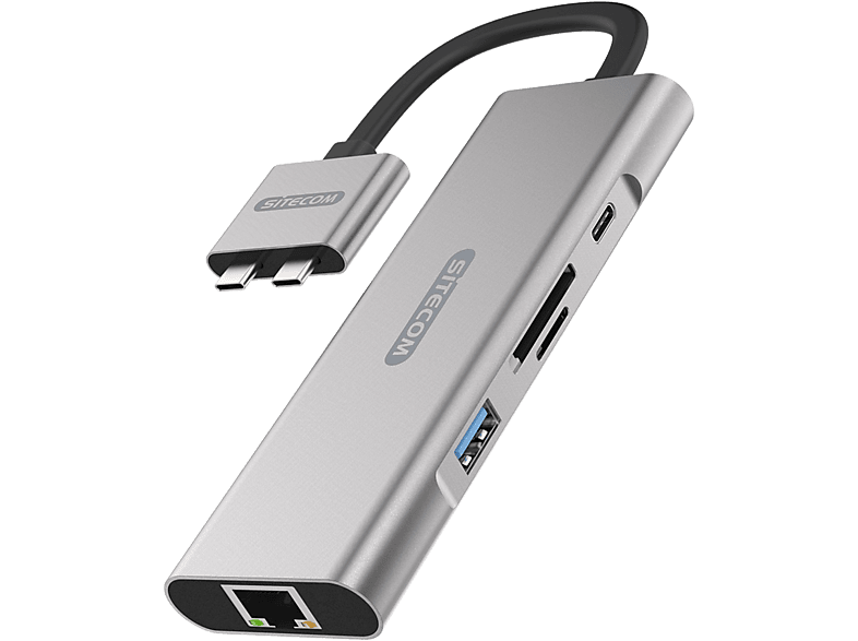SITECOM USB-C Dual adapter Multiport Pro (CN-411) | MediaMarkt