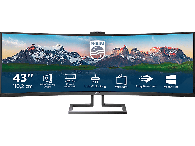 PHILIPS 439P9H 43 Zoll HDR 4K Gaming Monitor 4 ms Reaktionszeit | SATURN