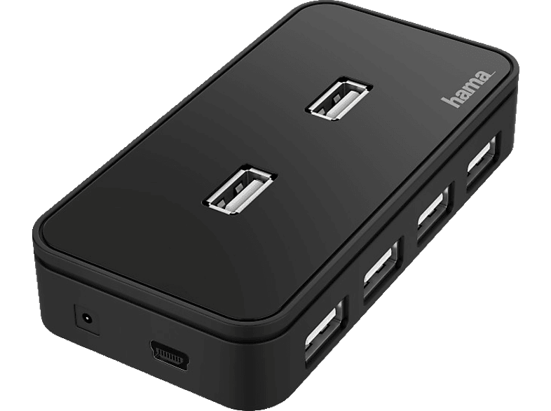 HAMA 7-fach, USB Hub, Schwarz | MediaMarkt