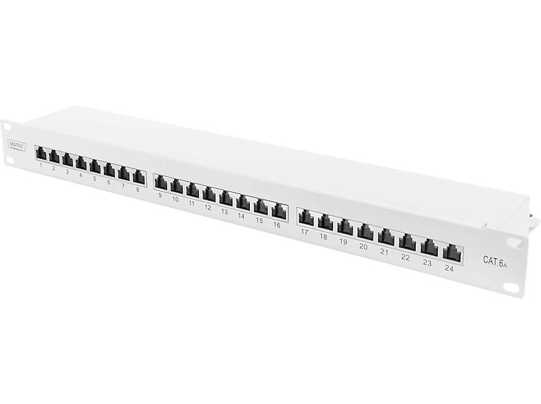 DIGITUS Patch Panel 24-port Cat.6 / Class E for Buisness, grau | MediaMarkt