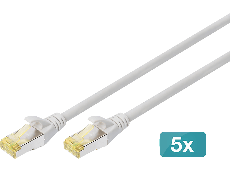 DIGITUS DK-1644-A-100-5, Grau Patchkabel | MediaMarkt