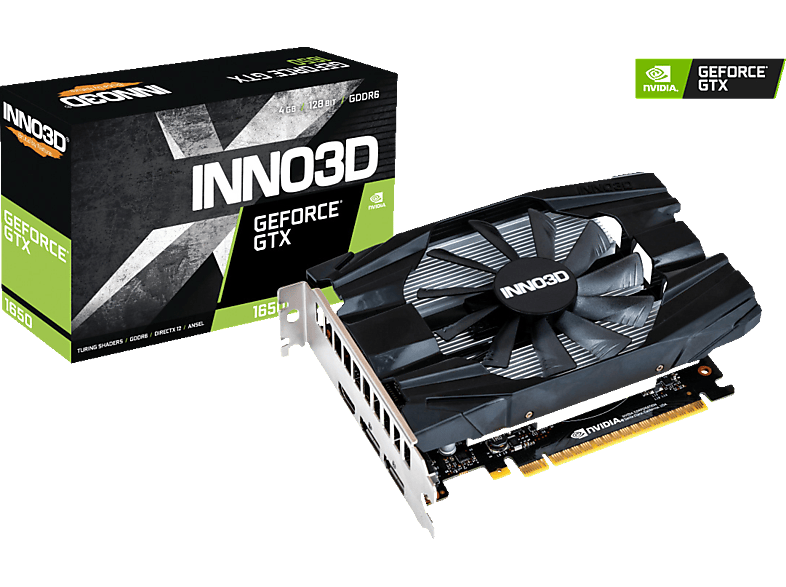 Grafikkarte INNO3D GeForce® GTX 1650 Compact X1 4 GB (N16501-04D6 ...