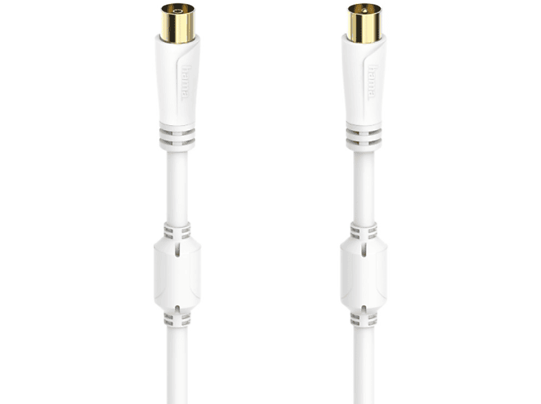 Cable de antena | Hama 00205247, Coaxial, 100 dB, 3 m, Blanco