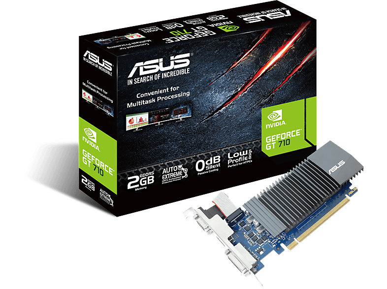 ASUS Grafikkarte GeForce GT710-SL-2GD5-BRK 2GB, GDDR5, 0dB ...
