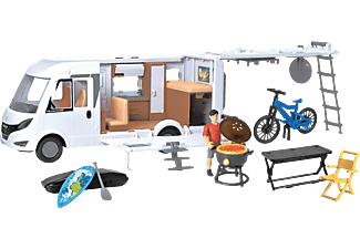 DICKIE-TOYS Camper Set, Hymer Camping Van mit Interieur Spielzeugauto ...