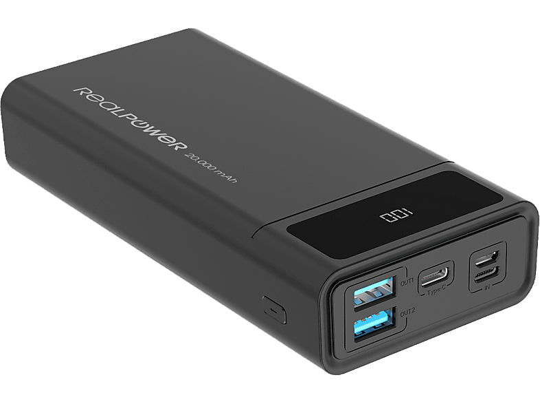 REALPOWER Powerbank 20000mAh (306949) | MediaMarkt