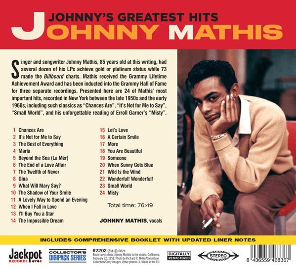 Johnny Mathis | Johnny Mathis - Johnny's Greatest Hits - (CD) Rock ...