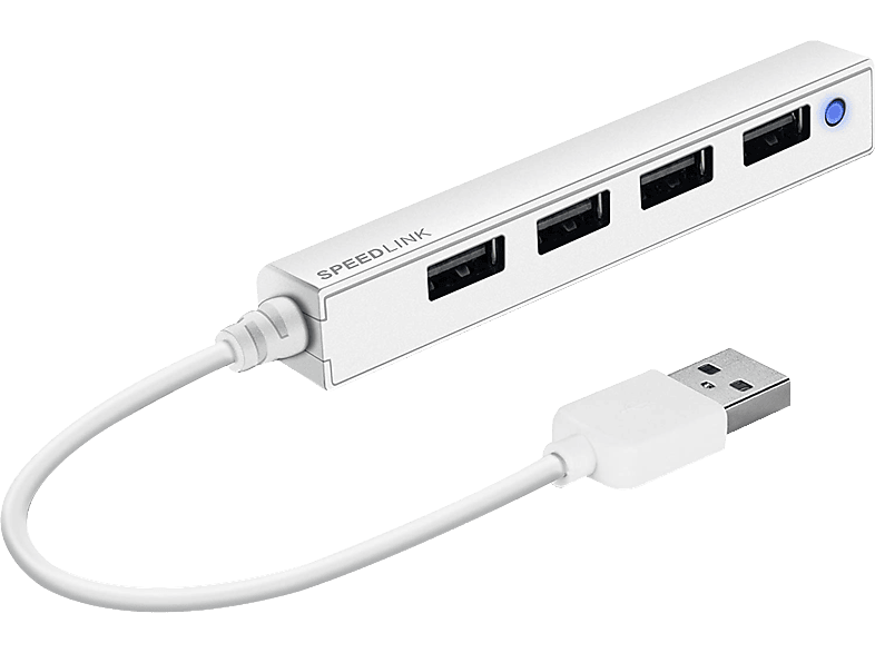 SPEED LINK Snappy Slim USB hub 4-port fehér (SL-140000-WE) | MediaMarkt