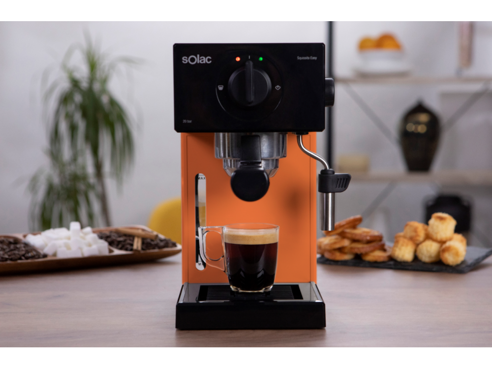 Cafetera express | Solac S92011700 CE4503, 1050 W, 1.5 l, 20 bar, 2 ...